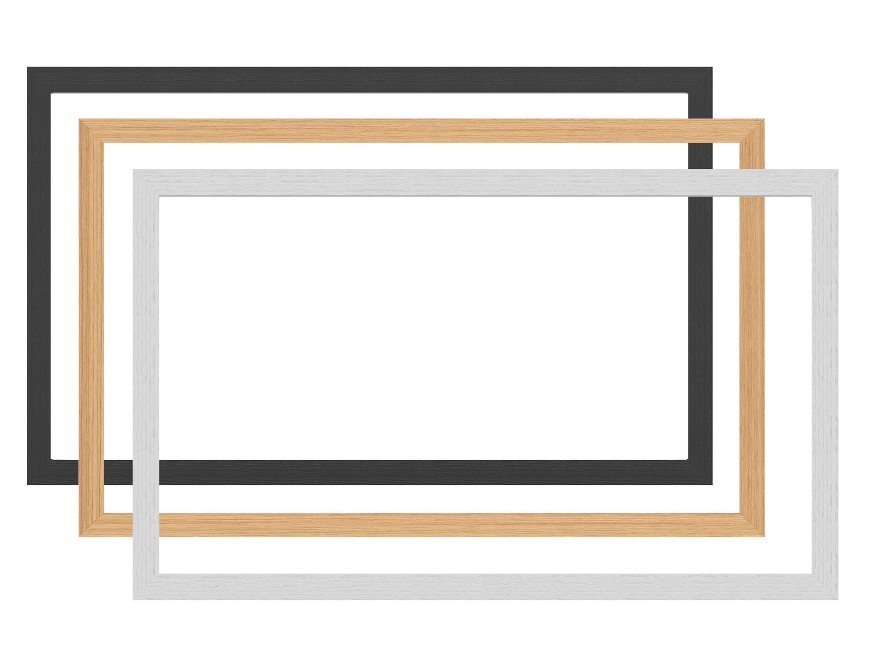 21.5-inch Frameo Wi-Fi Digital Photo Frame - White Border with 3 Inter ...