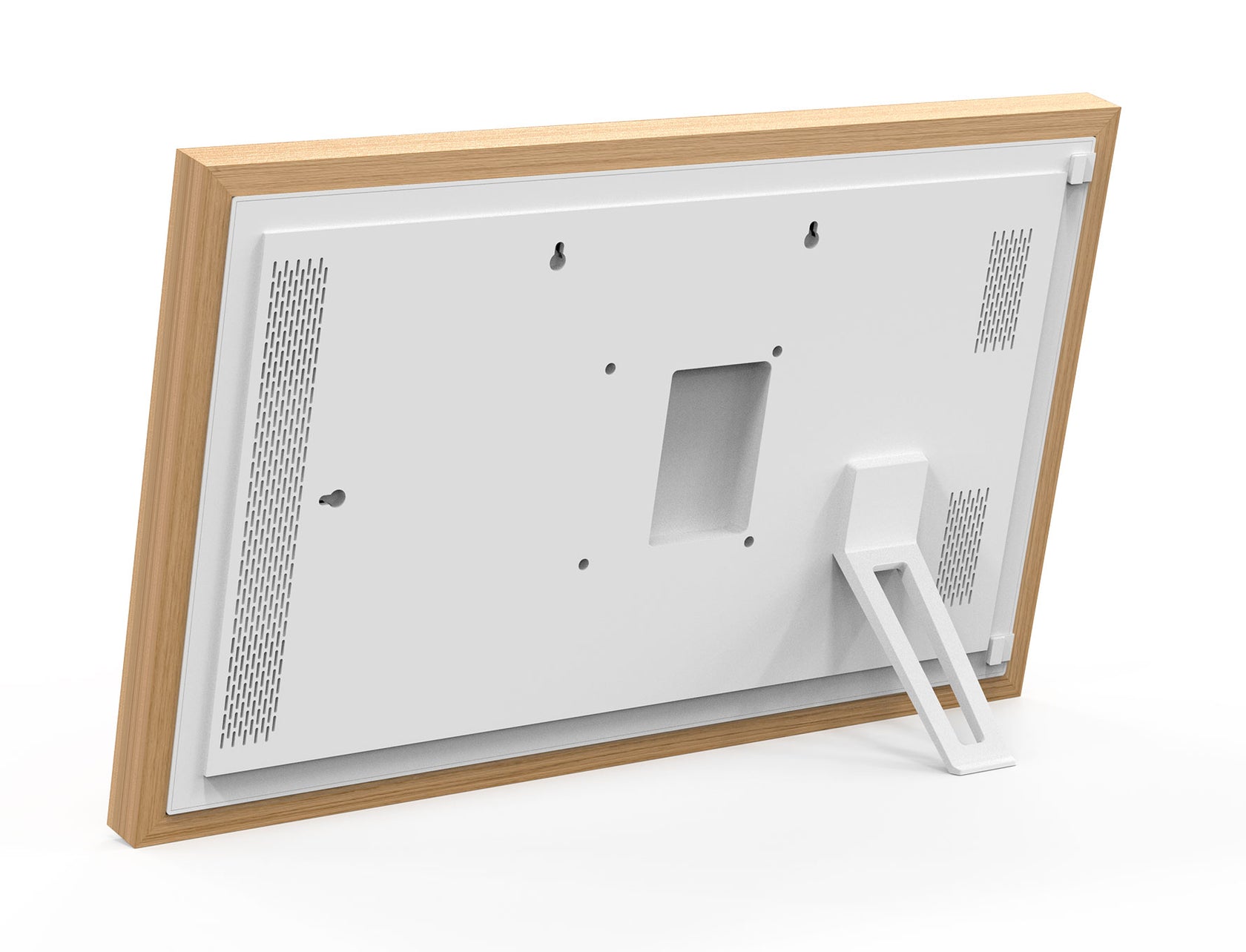 21.5-inch Frameo Wi-Fi Digital Photo Frame - White Border with 3 Inter ...